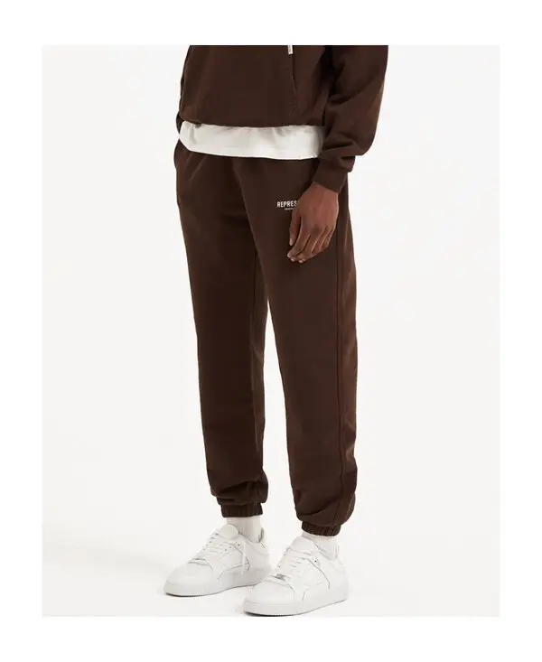REPRESENT Logo-print Joggers - Green