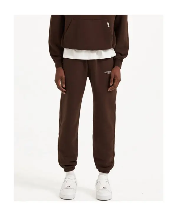REPRESENT Logo-print Joggers - Green