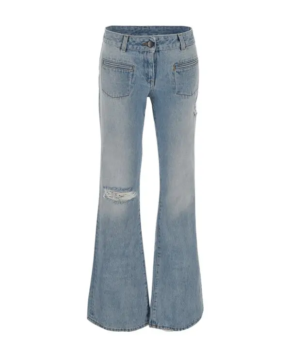Palm Angels Distressed Flared Jeans