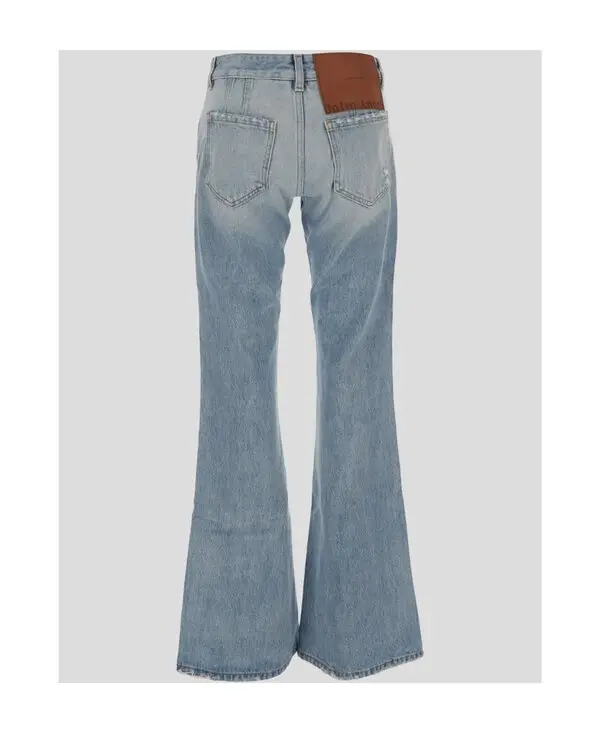 Palm Angels Distressed Flared Jeans