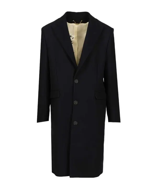 GOLDEN GOOSE Single-breasted Coat - Black