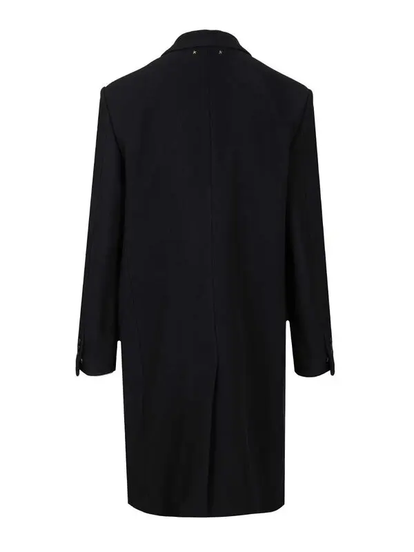 GOLDEN GOOSE Single-breasted Coat - Black