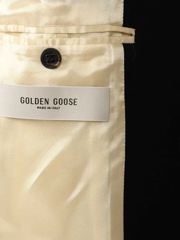 GOLDEN GOOSE Single-breasted Coat - Black