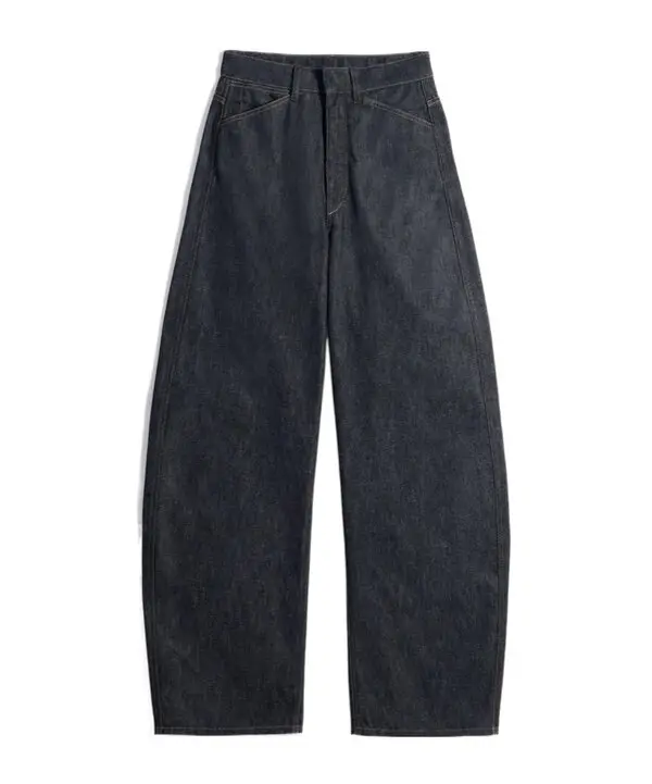 LEMAIRE Wide-leg High-waisted Denim Trousers