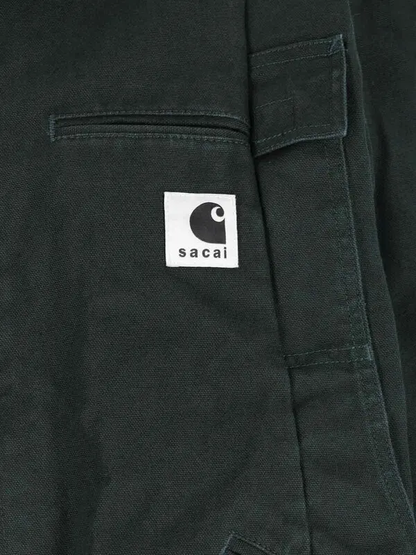 Sacai X Carhartt Wip Logo Patch Zip-up Jacket