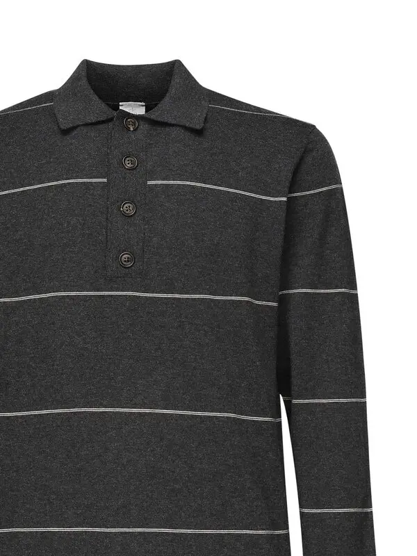 Eleventy Buttoned Knitwear - Black