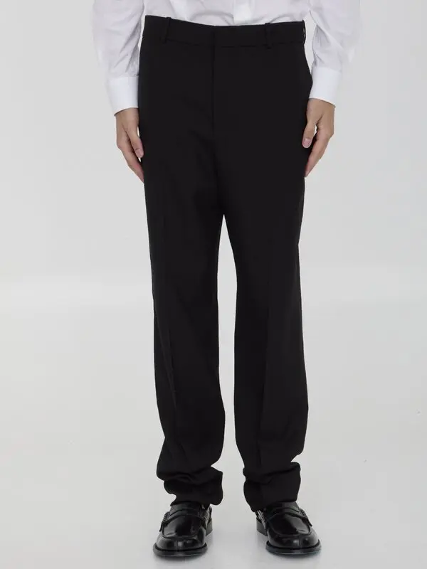 Saint Laurent High Waist Slim Fit Trousers