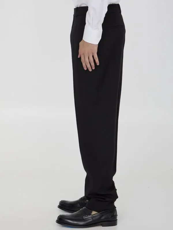 Saint Laurent High Waist Slim Fit Trousers