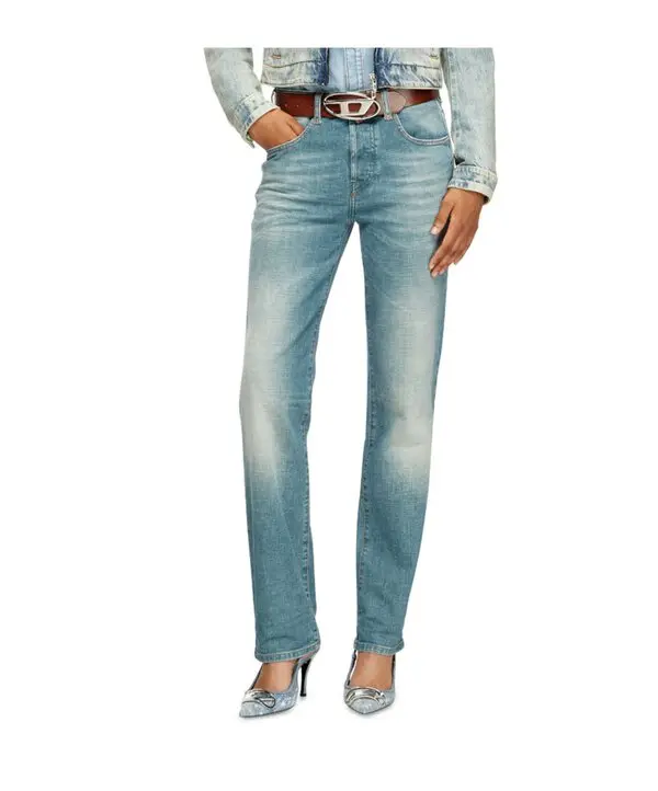 DIESEL® 1989 D-mine Straight Leg Jeans - Medium Blue