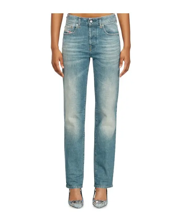DIESEL® 1989 D-mine Straight Leg Jeans - Medium Blue