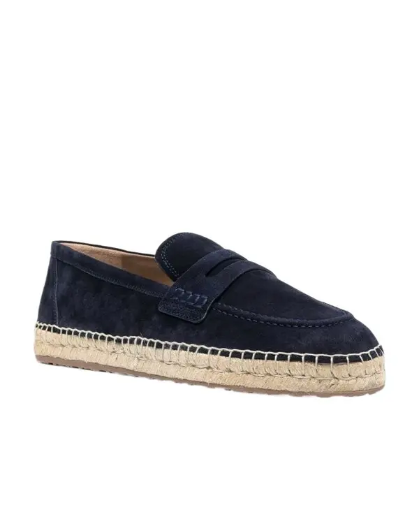 GIANVITO ROSSI Round Toe Slip-on Espadrilles - Black