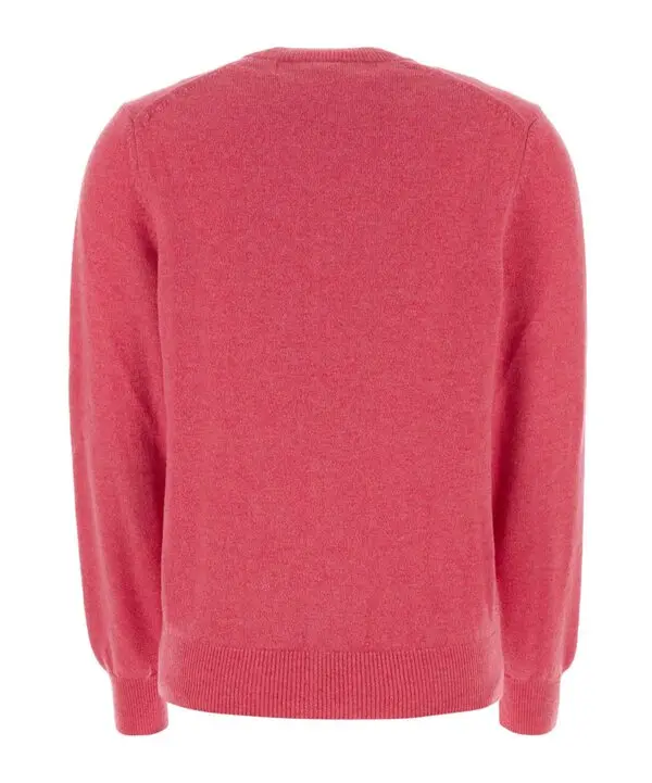 Play Comme Des Garcon Wool Cardigan - Red