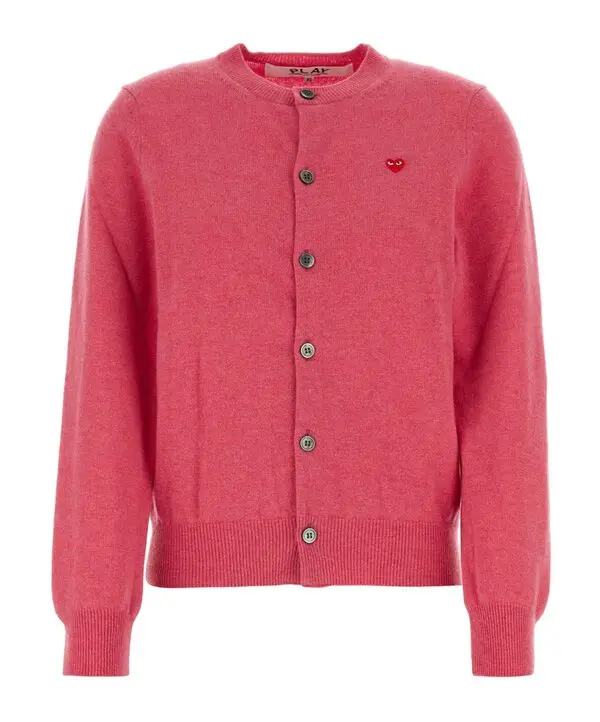 Play Comme Des Garcon Wool Cardigan
