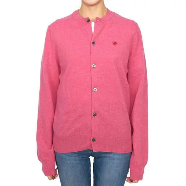 Play Comme Des Garcon Wool Cardigan
