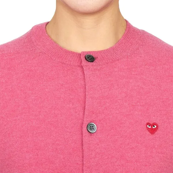 Play Comme Des Garcon Wool Cardigan