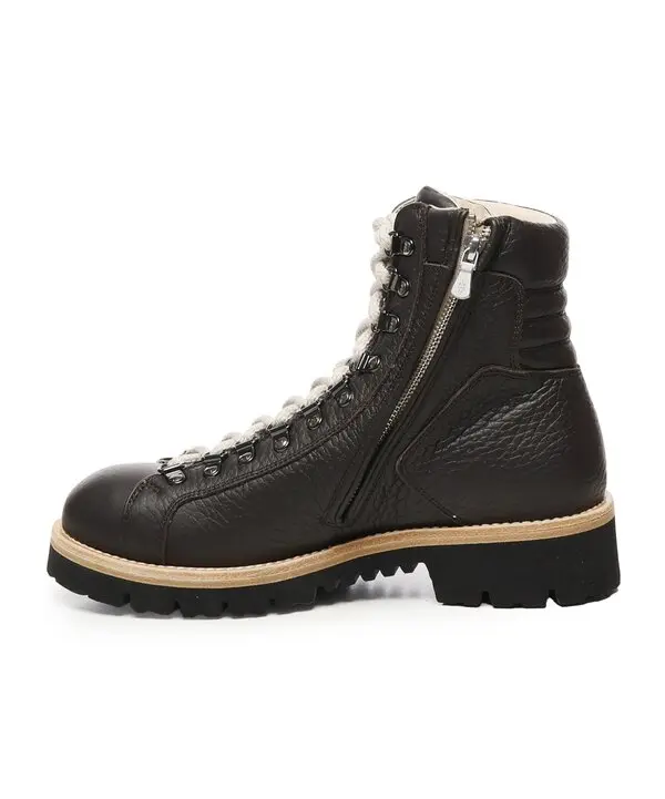 Eleventy Lace-up Lug Sole Boots