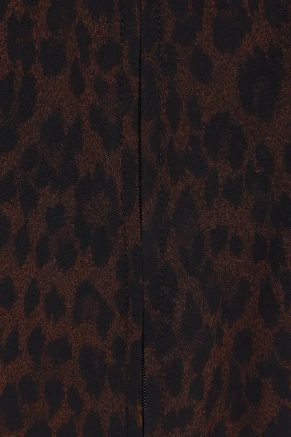 Balenciaga Leopard Print Zip-up Jacket
