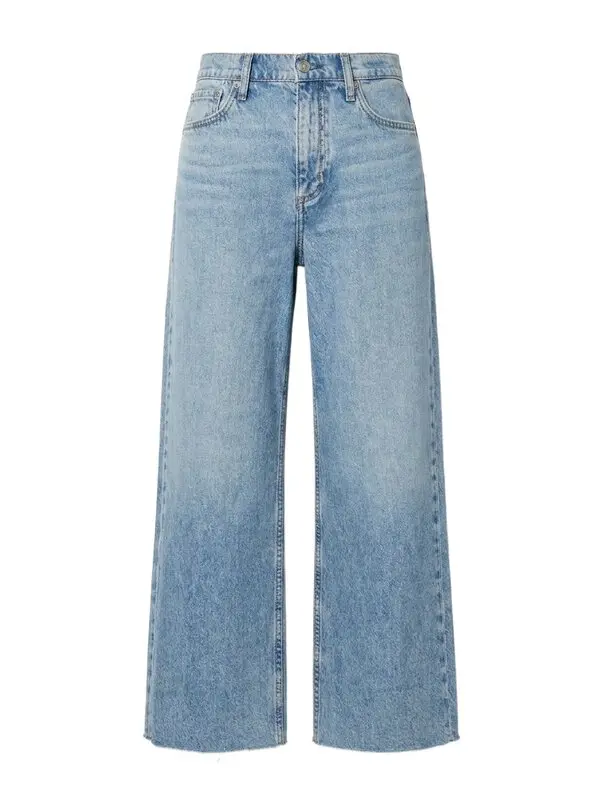 RAG  BONE Rag & Bone Wide-leg Jeans With Raw Edge Hem