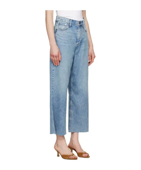 RAG  BONE Rag & Bone Wide-leg Jeans With Raw Edge Hem