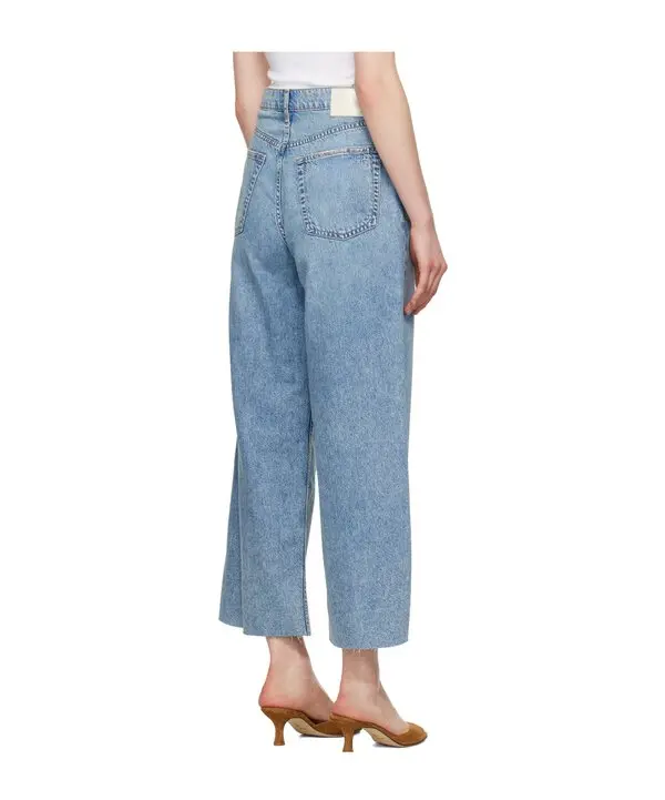 RAG  BONE Rag & Bone Wide-leg Jeans With Raw Edge Hem