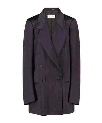 Dries Van Noten Long-sleeved Double-breasted Blazer - Black