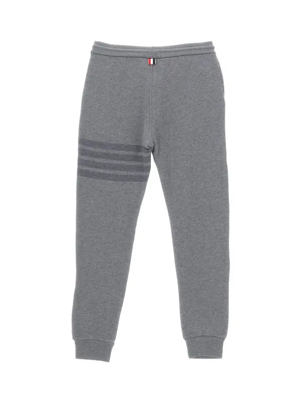Thom Browne 4-bar Drawstring Joggers - Light Gray