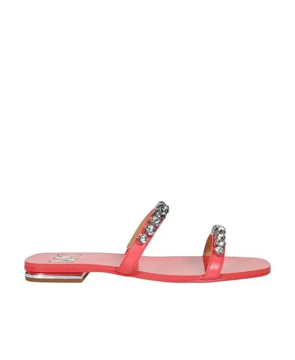 Michael Kors Embellished Logo Flat Sandals