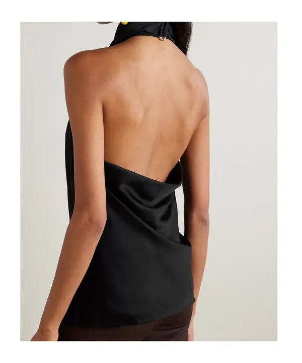 Stella McCartney Sleeveless Halterneck Top - Black