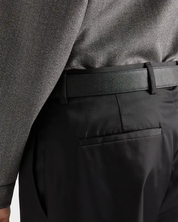 Prada Tailored Trousers With Concealed Closure - Black