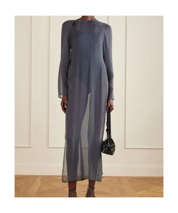 LEMAIRE Round Neck Dress With Side Slits