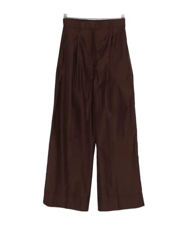 FORTE_FORTE High-waist Pleated Trousers - Black
