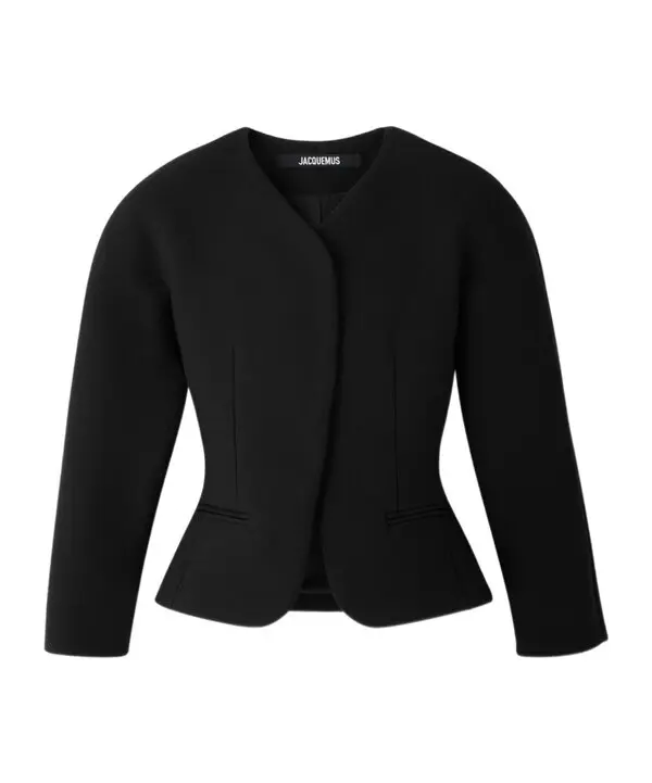Jacquemus The Mini Ovale Jacket - Black