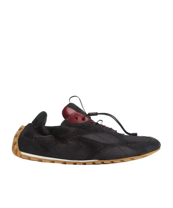 Bottega Veneta Orbit Flash Sneakers - Black/dark Apple Candy Red