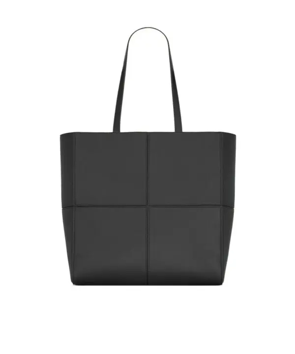 Saint Laurent Paris 4 Carré Leather Shoulder Bag - Black