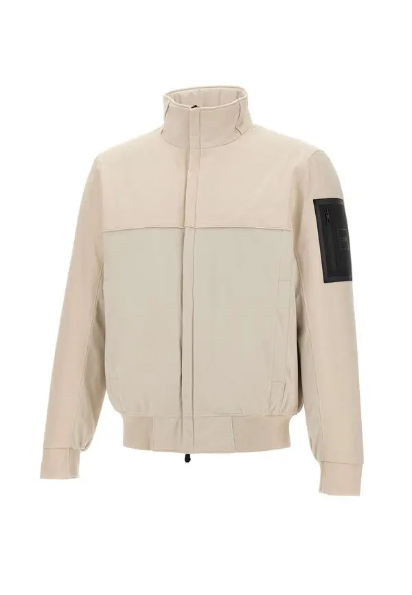 Hugo Boss High Neck Panelled Zip-up Jacket