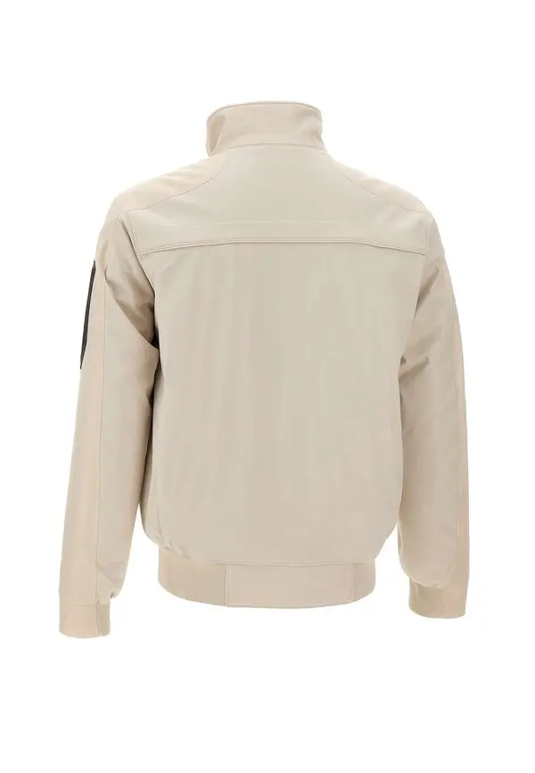 Hugo Boss High Neck Panelled Zip-up Jacket