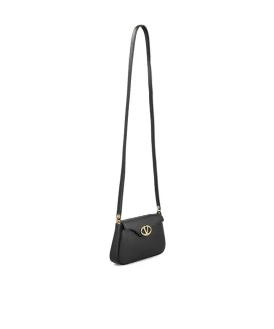 Valentino Garavani Logo Plaque Foldover Shoulder Bag