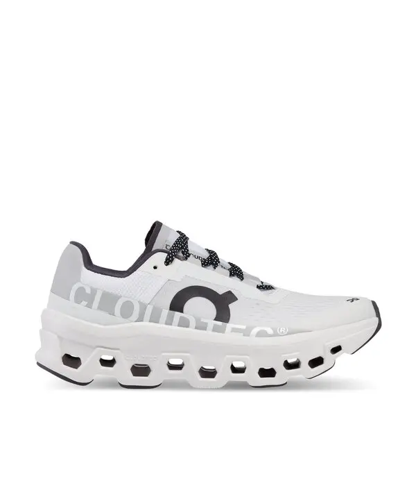 On Cloudmonster Low Top Lace Up Sneakers - White