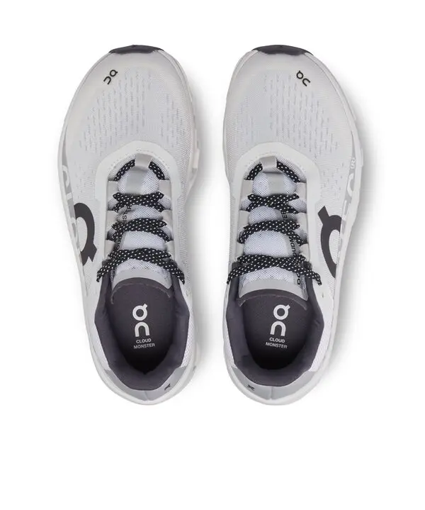 On Cloudmonster Low Top Lace Up Sneakers - White