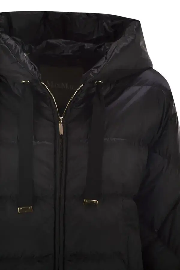 Max Mara The Cube Mtcsoftfe Hooded Down Jacket - Black