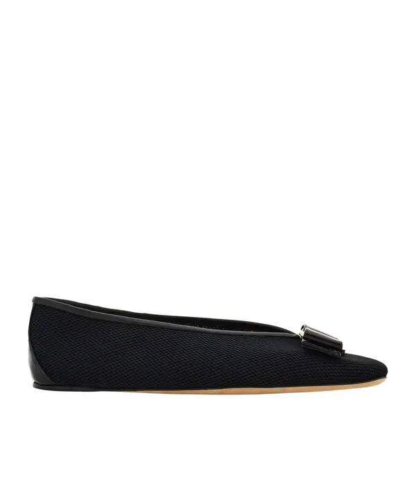 FERRAGAMO Vara Bow Ballet Flats - Black