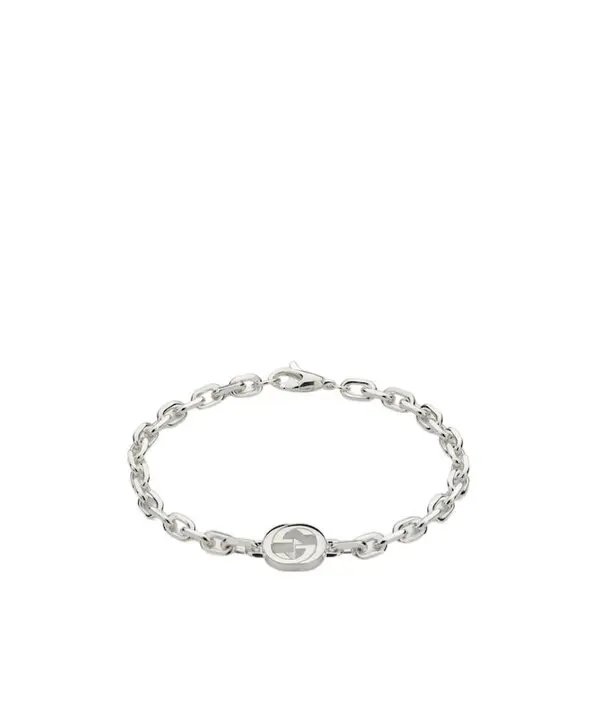 Gucci Interlocking G Chain Bracelet - Gray