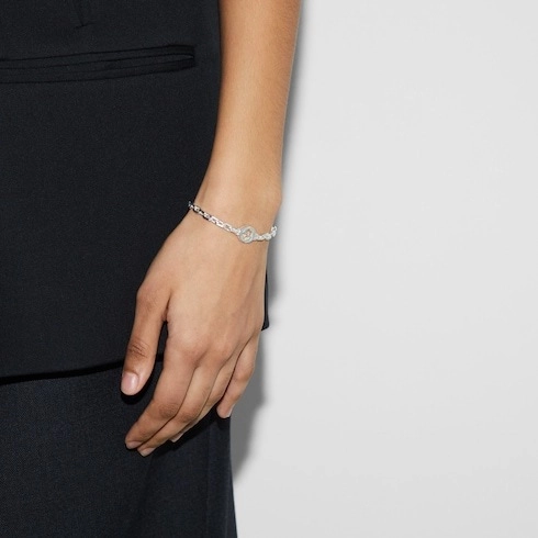 Gucci Interlocking G Chain Bracelet - Gray