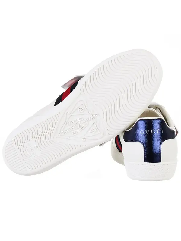 Gucci Ace Detachable Bead Logo Sneakers