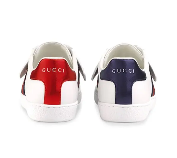 Gucci Ace Detachable Bead Logo Sneakers