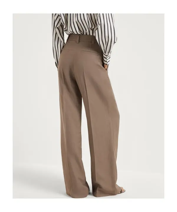 Brunello Cucinelli Tailored Pleated Trousers - Cocoa