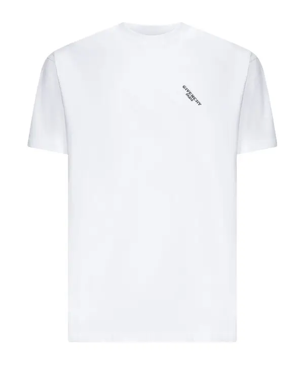 Givenchy Logo Embroidered Crewneck T-shirt - White
