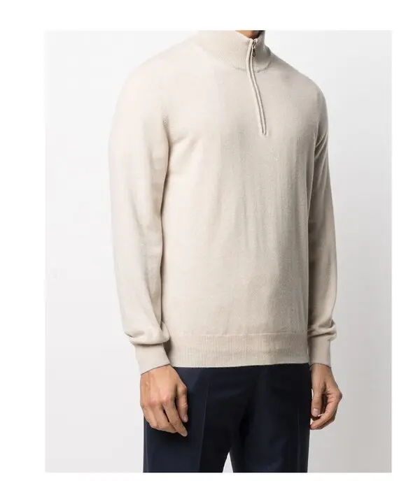 Brunello Cucinelli Funnel-neck Knitted Polo Shirt