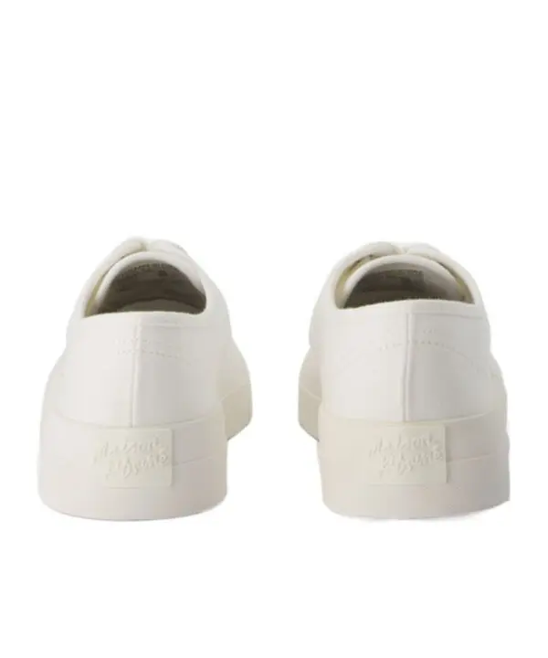 Maison Kitsuné Round Toe Lace-up Sneakers