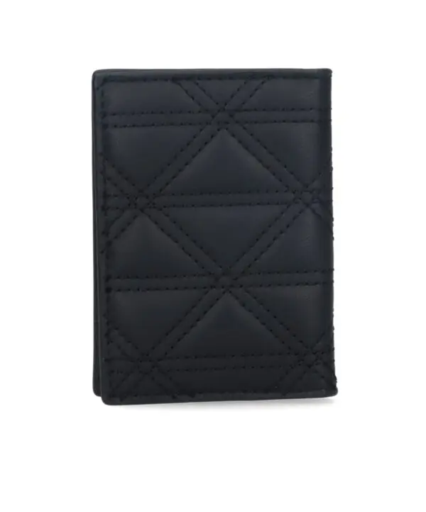 VIVIENNE WESTWOOD Orb Plaque Quilted Bi-fold Wallet
